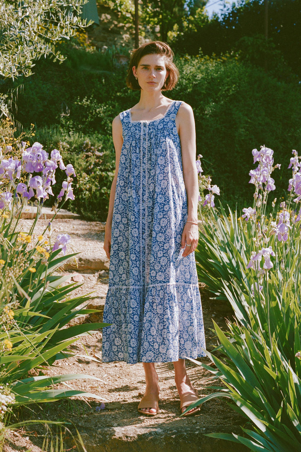 The Louise Dress | Aster Fields Lapis – Christy Dawn