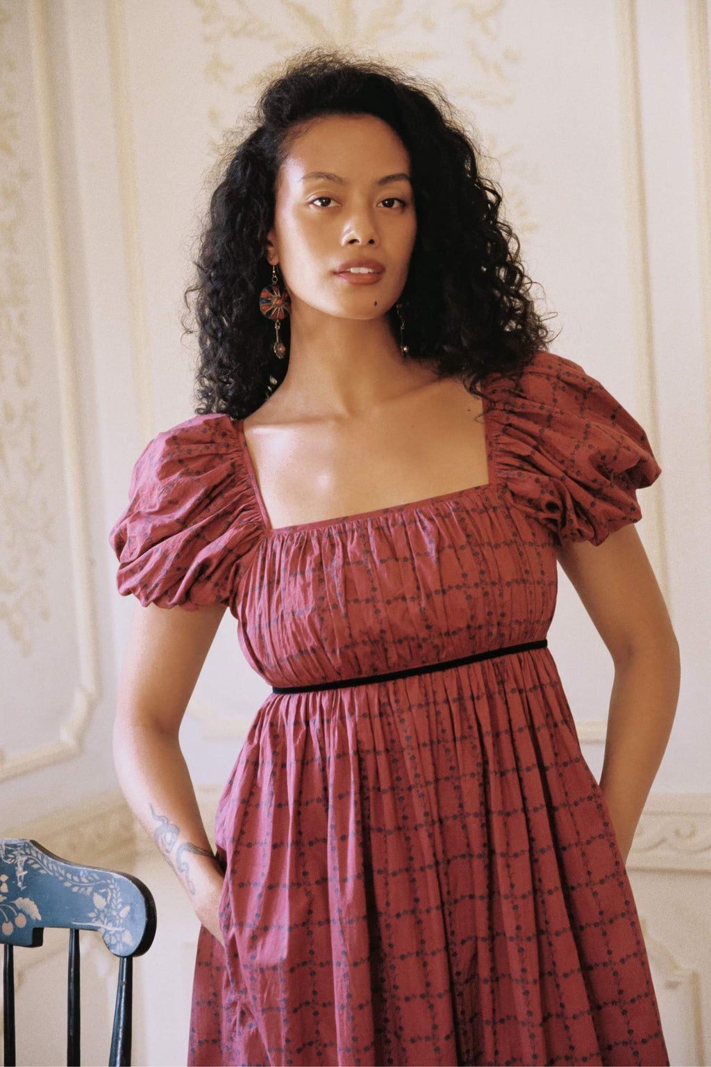 The Addison Dress | Crimson Trellis – Christy Dawn