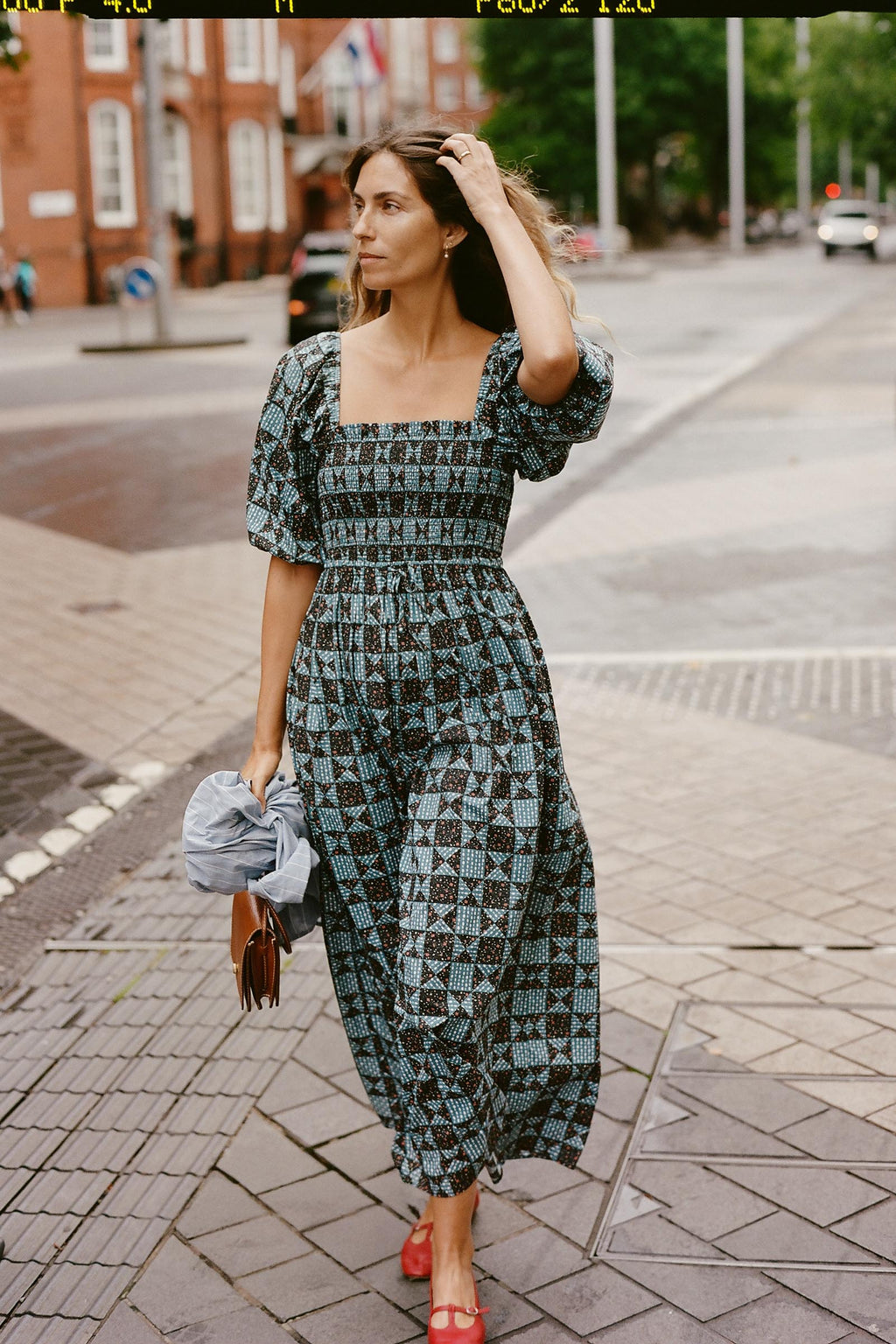 The Katrina Dress | Star Quilt Slate – Christy Dawn
