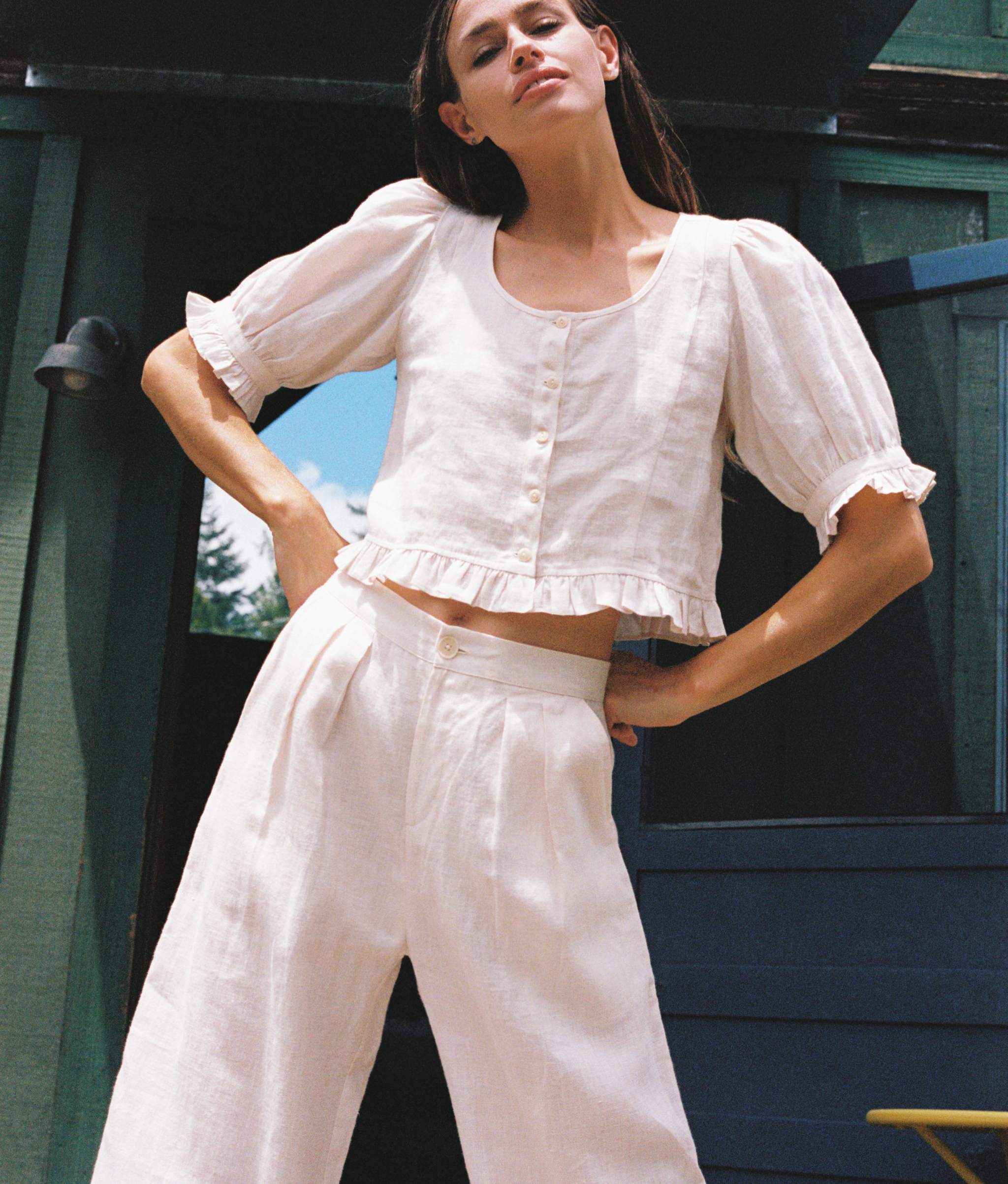 The Asa Pant | Pearl Linen – Christy Dawn