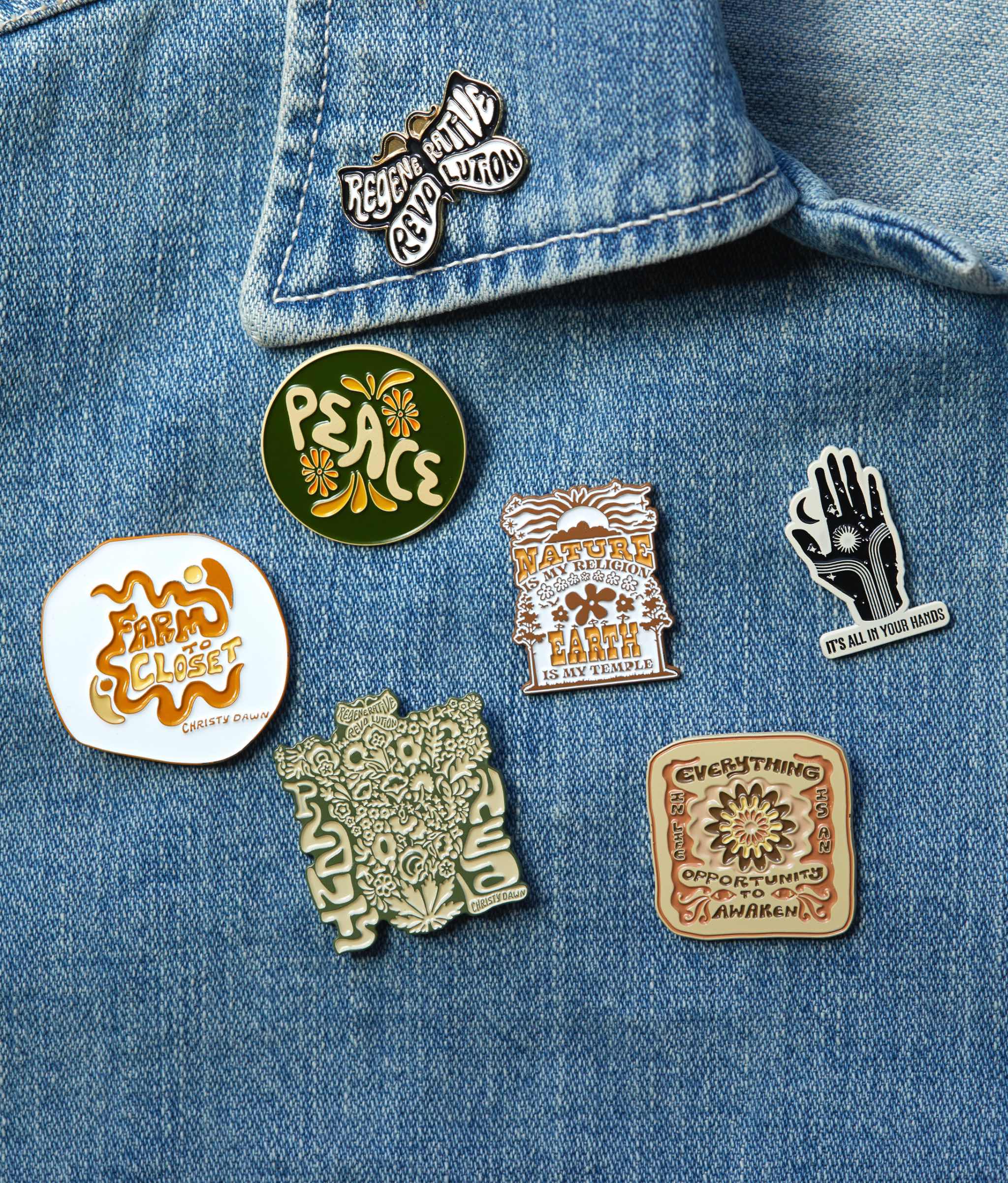Enamel Pin | Heal the Earth – Christy Dawn