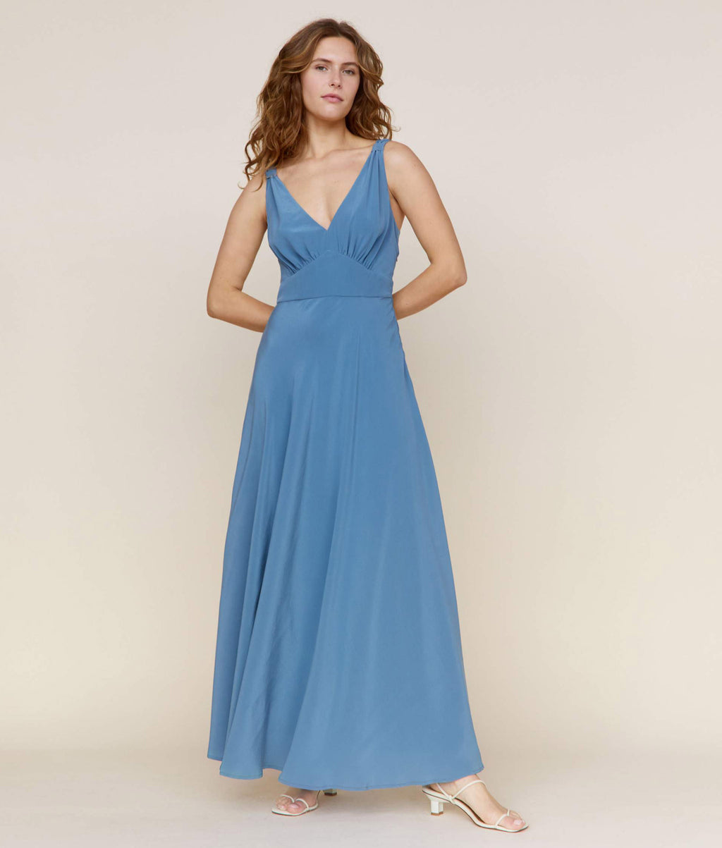 The Angelica Dress | Ocean Silk – Christy Dawn