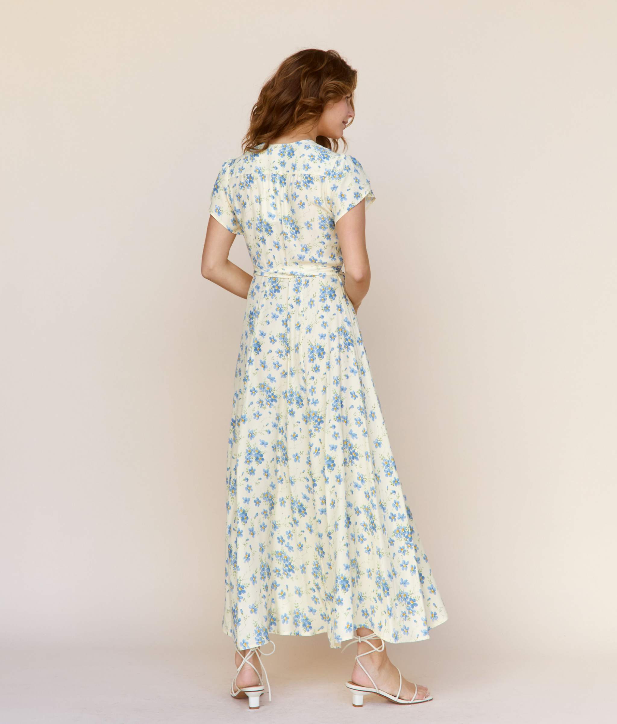 The Autumn Dress | Lilies In Bloom Silk – Christy Dawn
