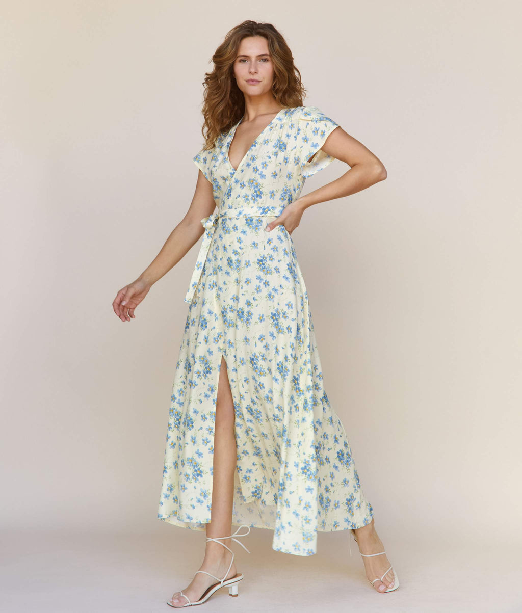The Autumn Dress | Lilies In Bloom Silk – Christy Dawn